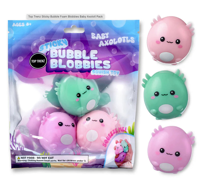 Bubble Blobbies Baby Axolotls – Squishy Sensory Figures - Gingerbread ...