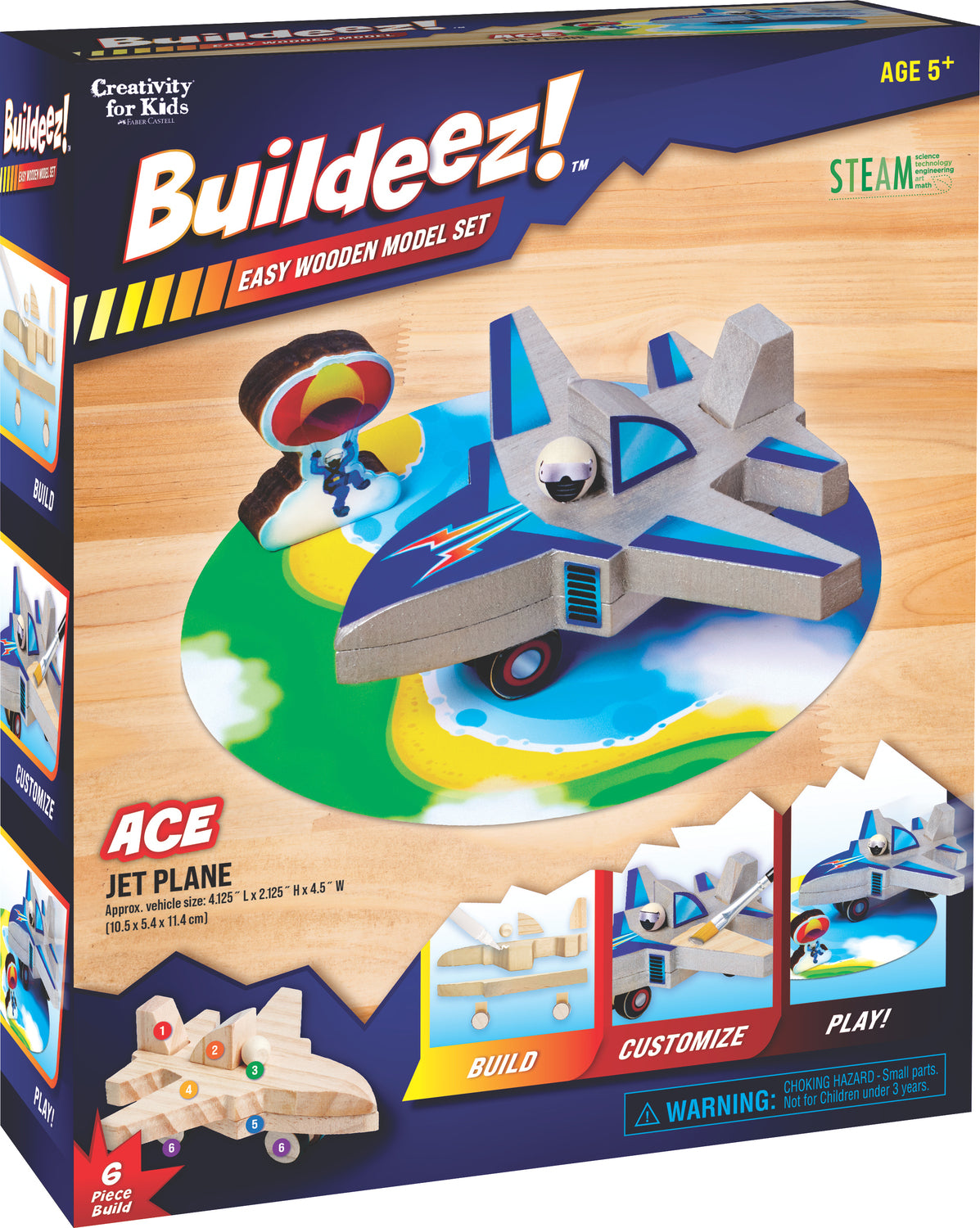Buildeez Jet Plane Ace - Gingerbread House Toys