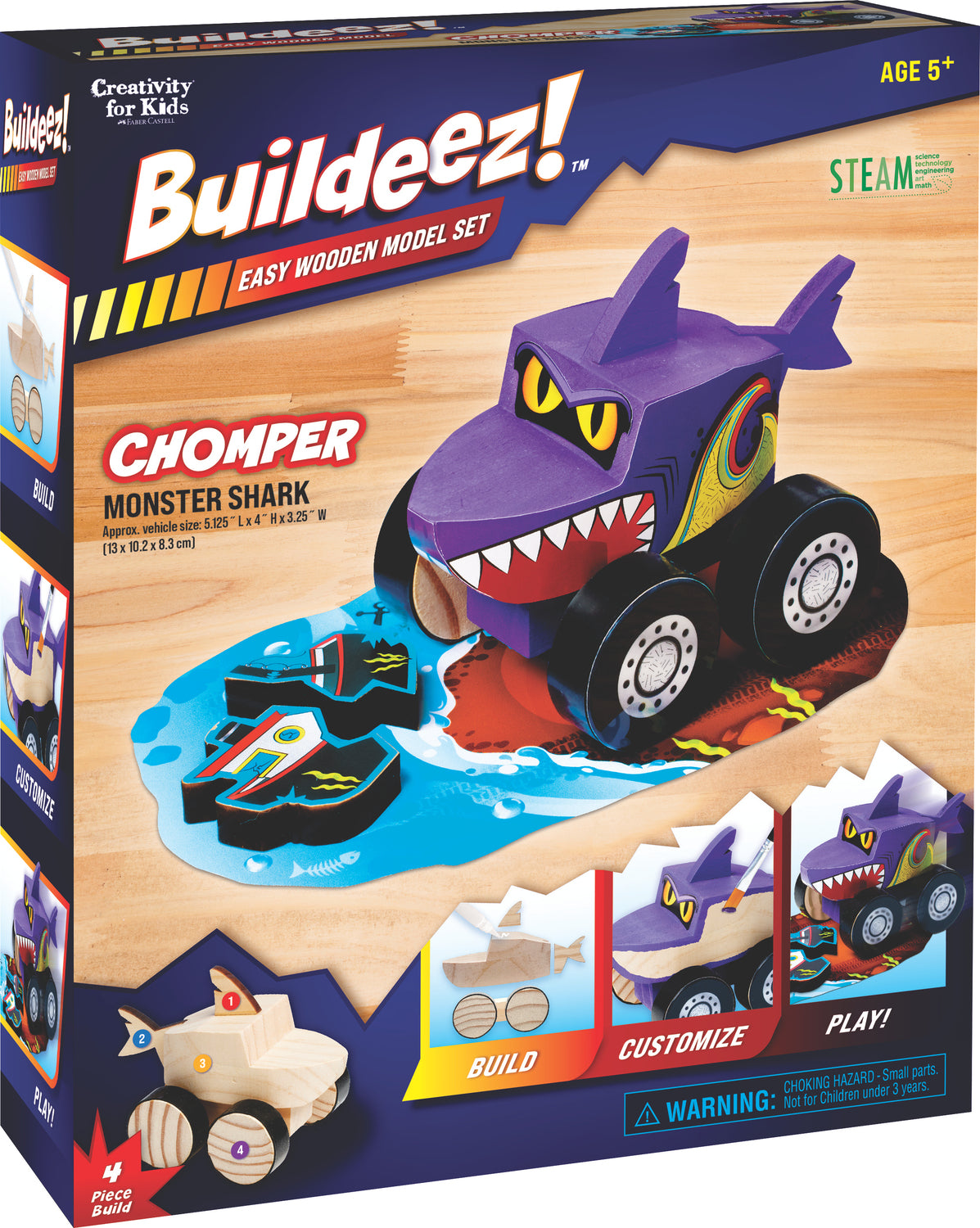 Buildeez Monster Shark Chomper - Gingerbread House Toys
