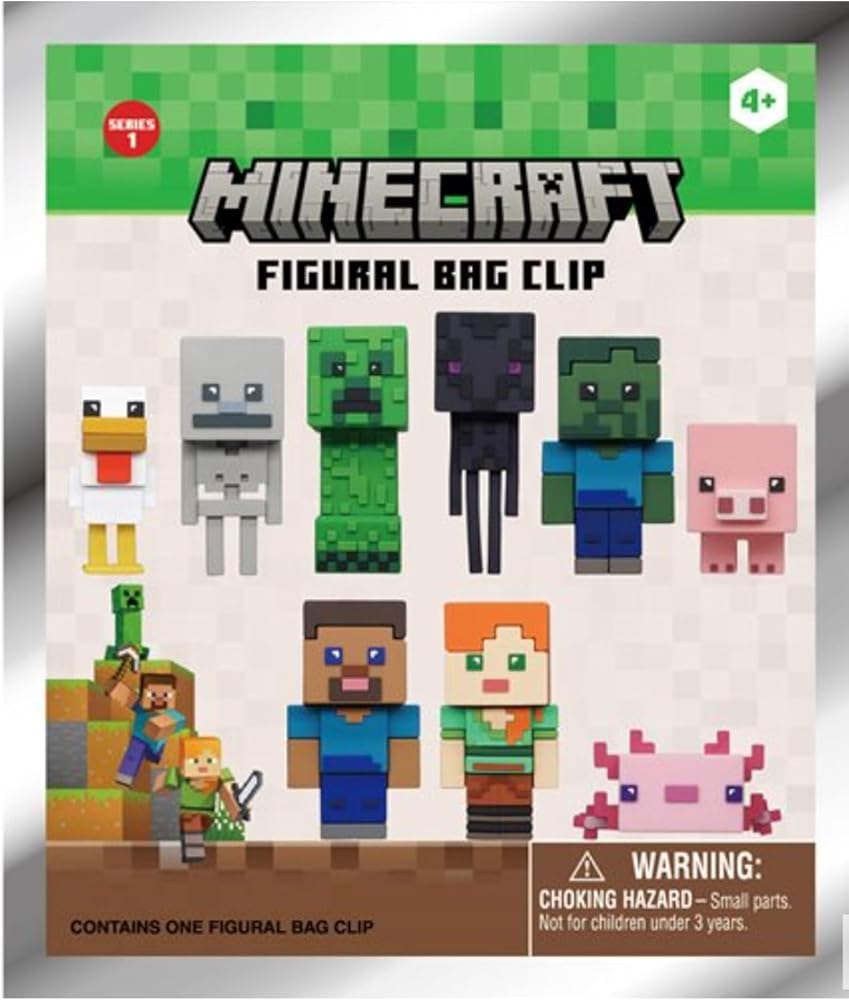 Minecraft Keychain Blind Box – Surprise Collectible Clip-On ...