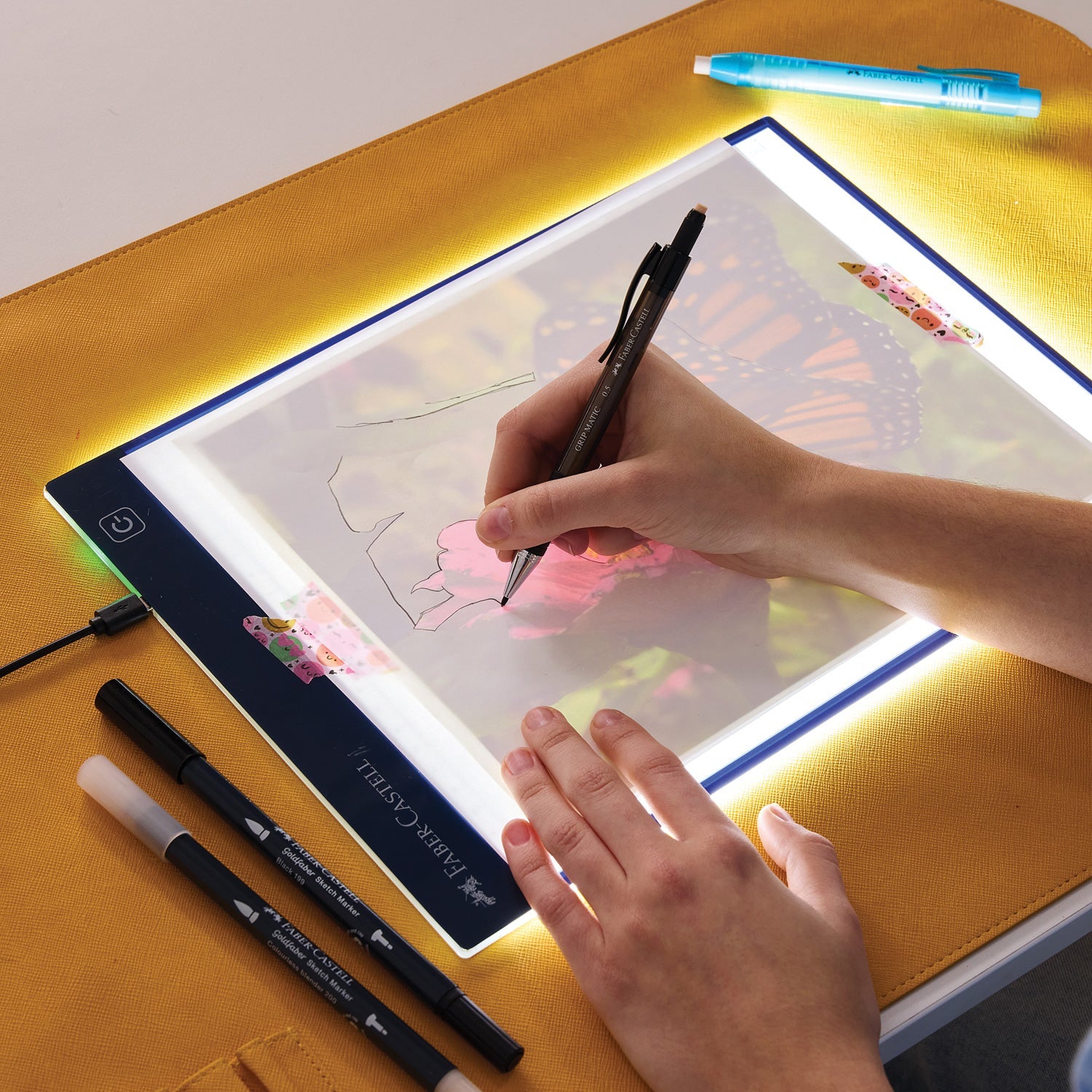 LED Light Tracing Board - Gingerbread House Toys