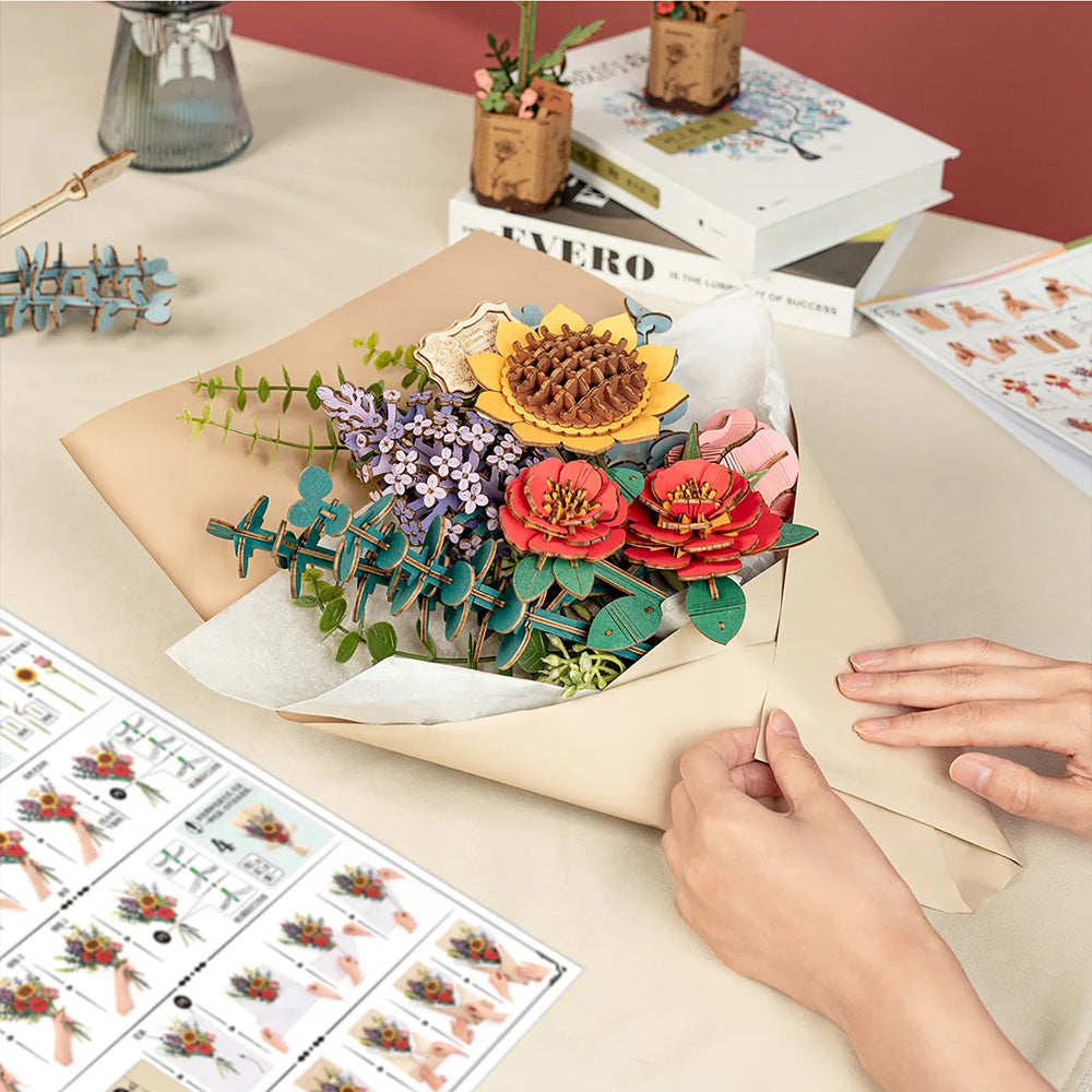 Wooden Flower Bouquet Kit - Gingerbread House Toys
