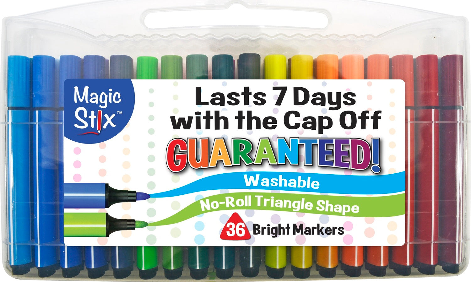 Magic Tri Stix 36 Color- Cap Off For 7 Days - Gingerbread House Toys