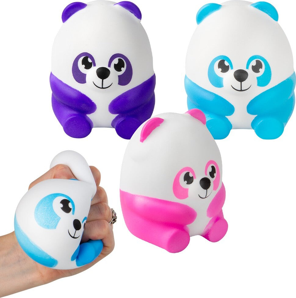 3.75" Squish and Stretch Panda (assorted) - Gingerbread House Toys