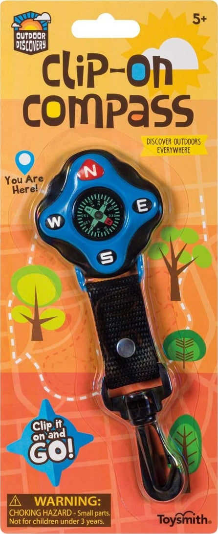 Outdoor Discovery Clip On Compass (Assorted) - Gingerbread House Toys