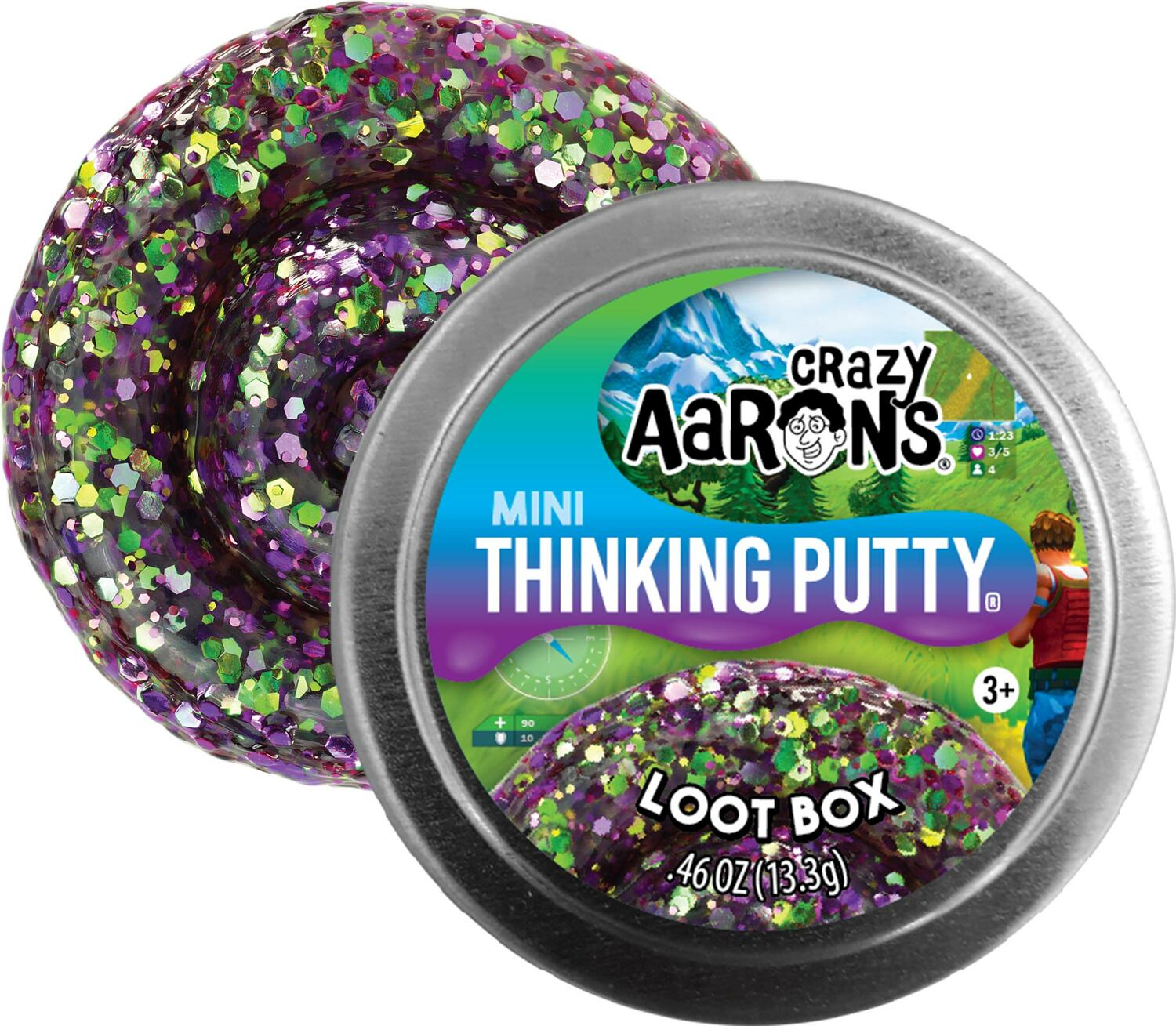 Loot Box Thinking Putty 2" Tin - Gingerbread House Toys
