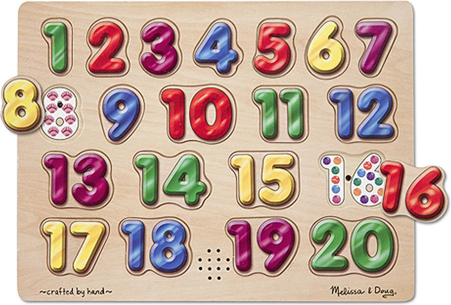 Spanish Numbers Sound Puzzle - Gingerbread House Toys