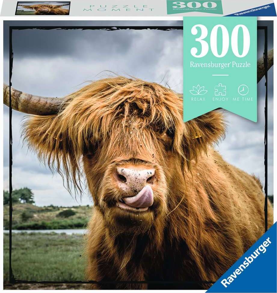 Puzzle Moments: Highland Cattle (300 pc Puzzles) - Gingerbread House Toys