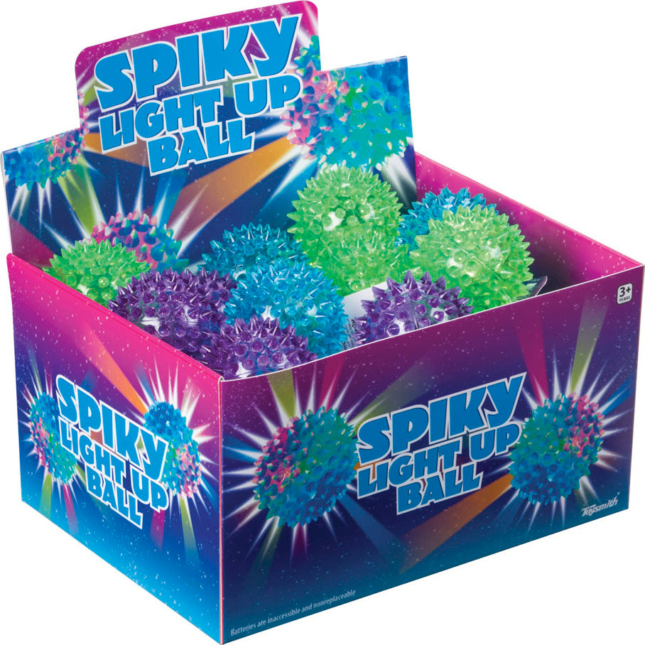 Flashing Spiky Ball (24) - Gingerbread House Toys