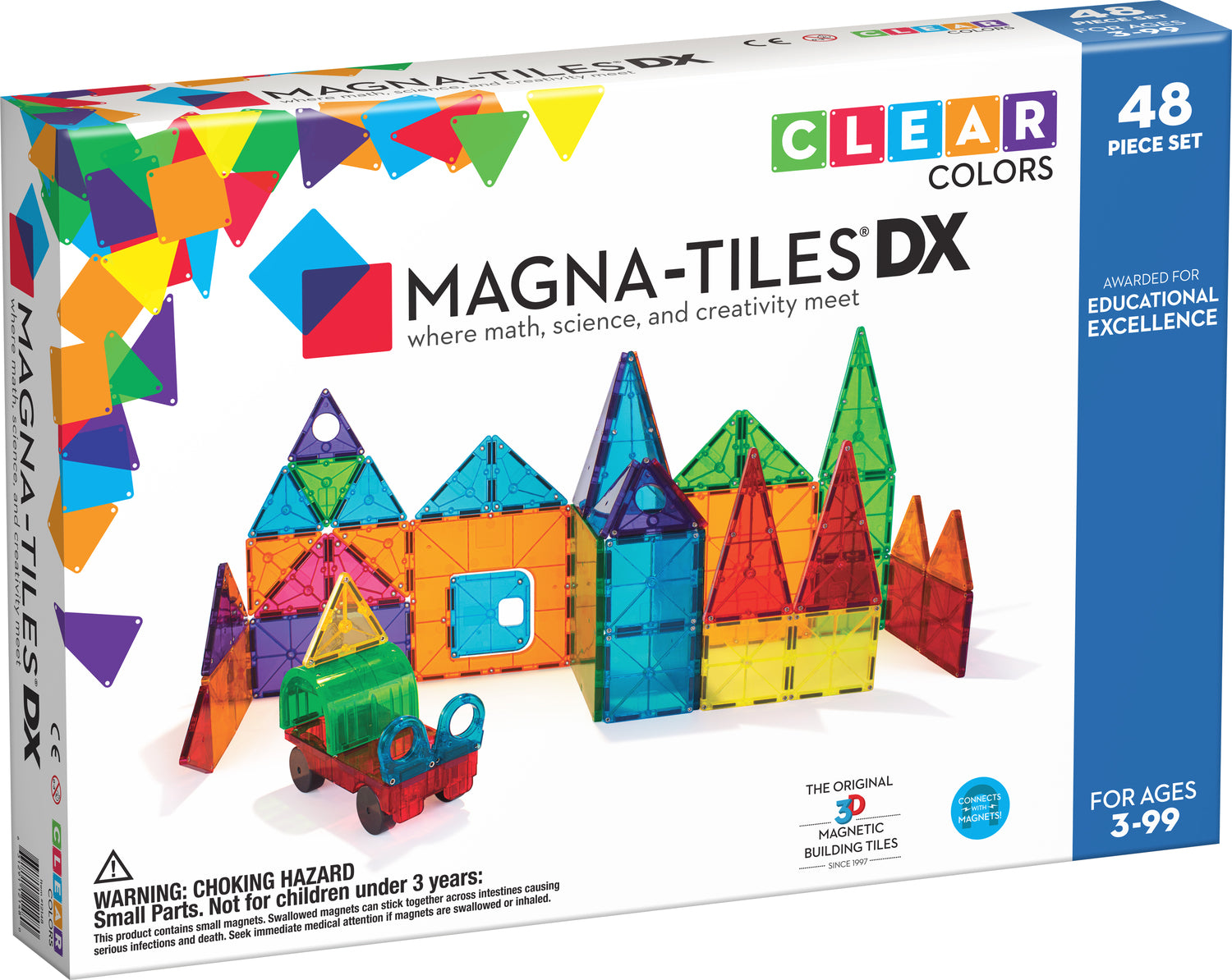 Magna Tiles 48 Piece Clear - Gingerbread House Toys